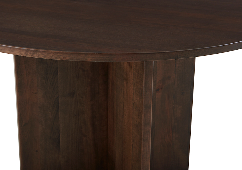 48 inch ROUND TABLE w/ Wood Base